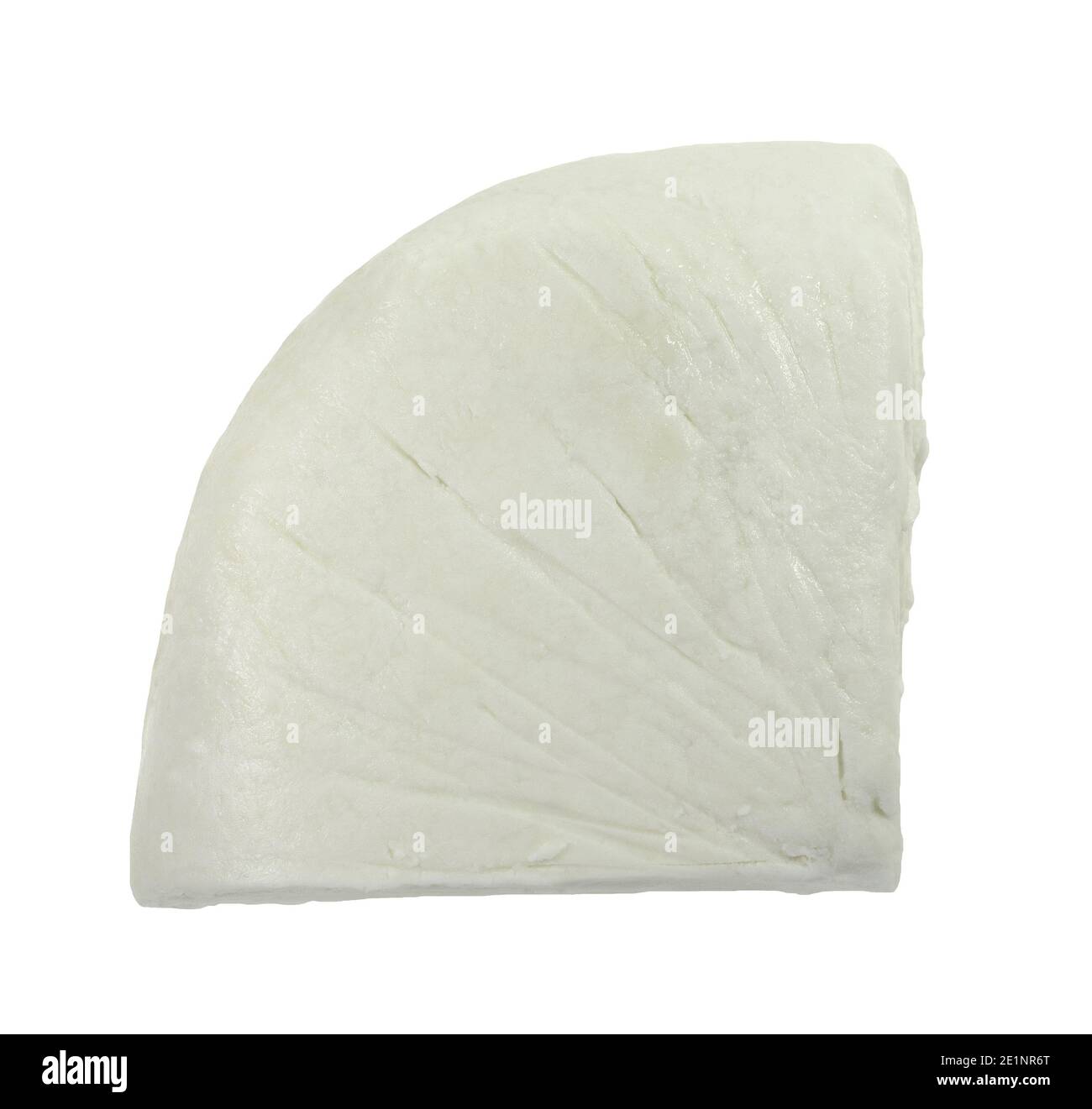 white full-fat cheese isolated on white Stock Photo - Alamy