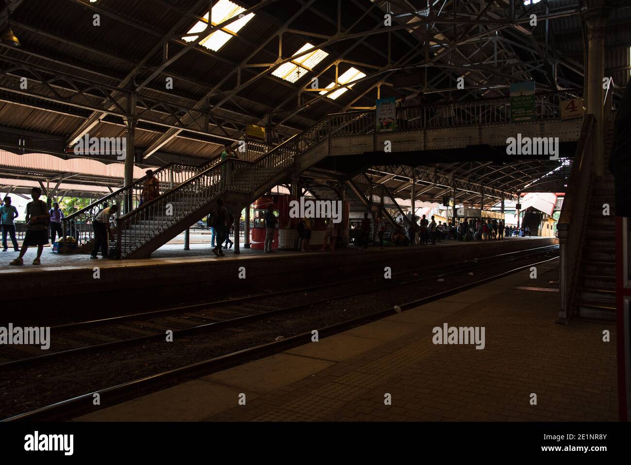 Inside of Colombo Railway Station. Sri Lanka Stock Photo - Alamy