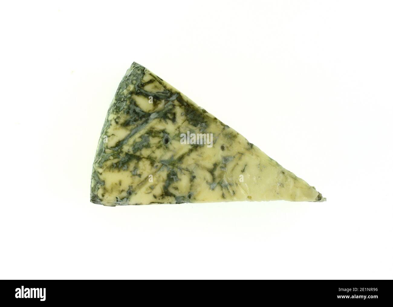 sliced blue cheese isolated on white Stock Photo - Alamy