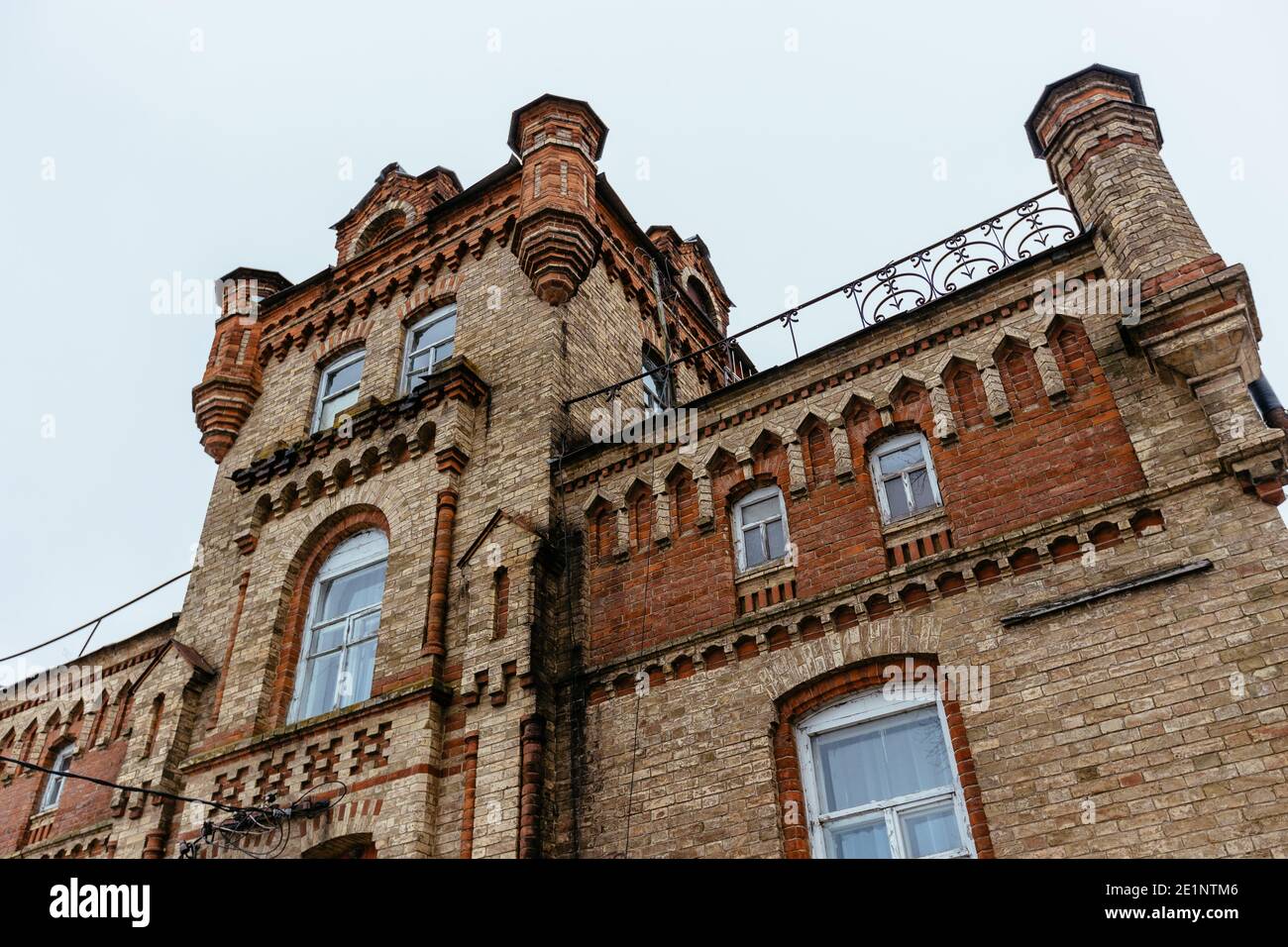 Old mansion in Gothic style in Kursk oblast, Russia Stock Photo - Alamy