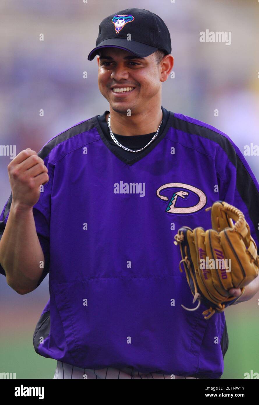 Alex Cintron of the Arizona Diamondbacks during batting practice before ...