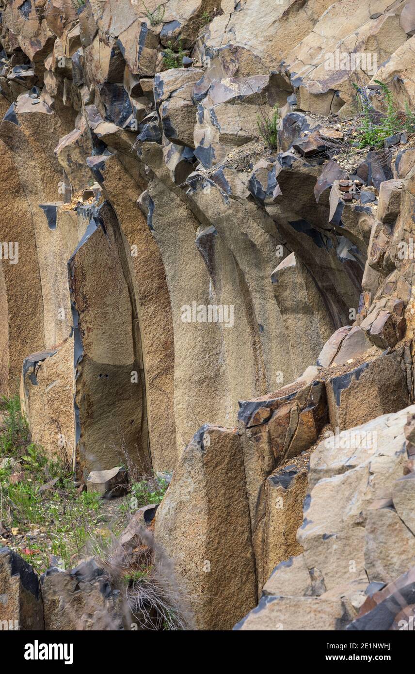 Summer Basalt Pillars Geological Reserve and basalt guarry near ...