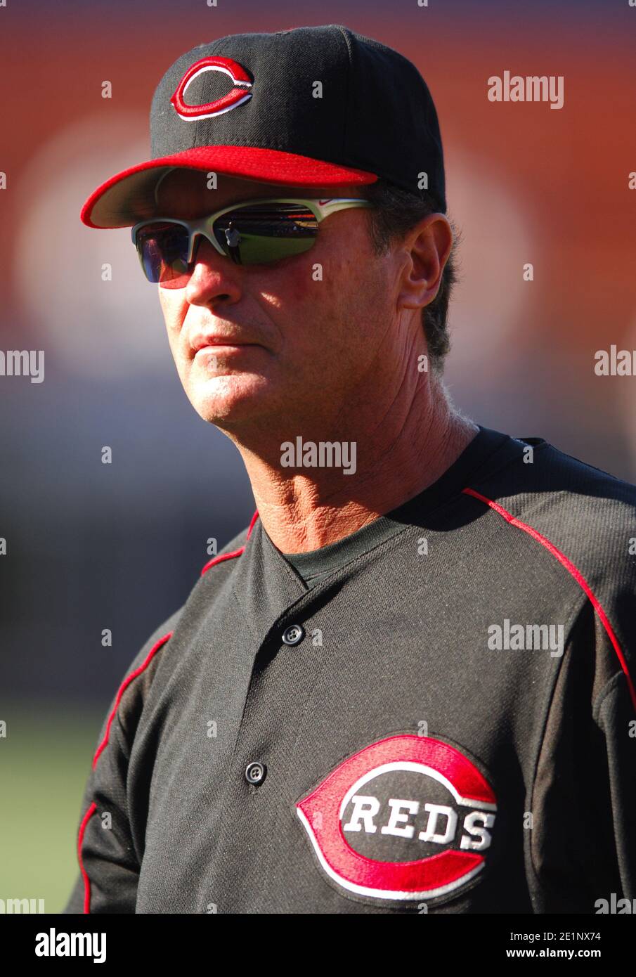 Cinncinnati Reds manager Jerry Narron during batting practice before ...