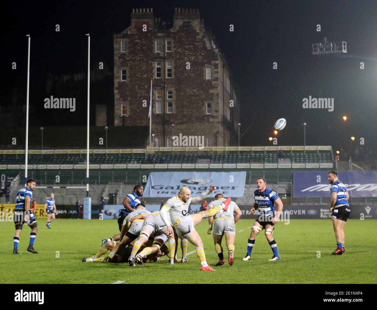 Wasps' Dan Robson clears the ball during the Gallagher Premiership ...