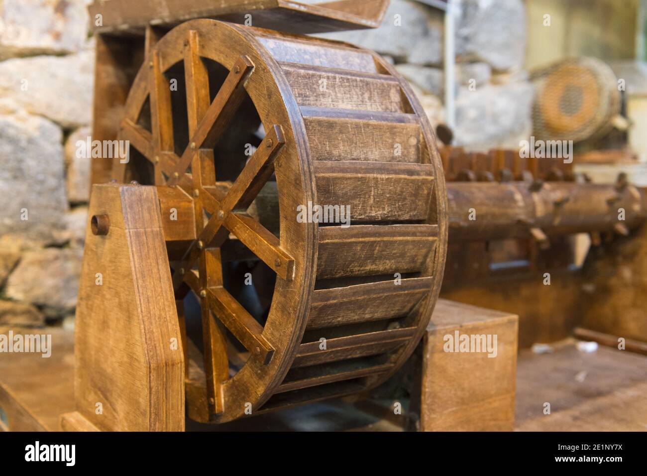 Paper mill interior with device Stock Photo - Alamy