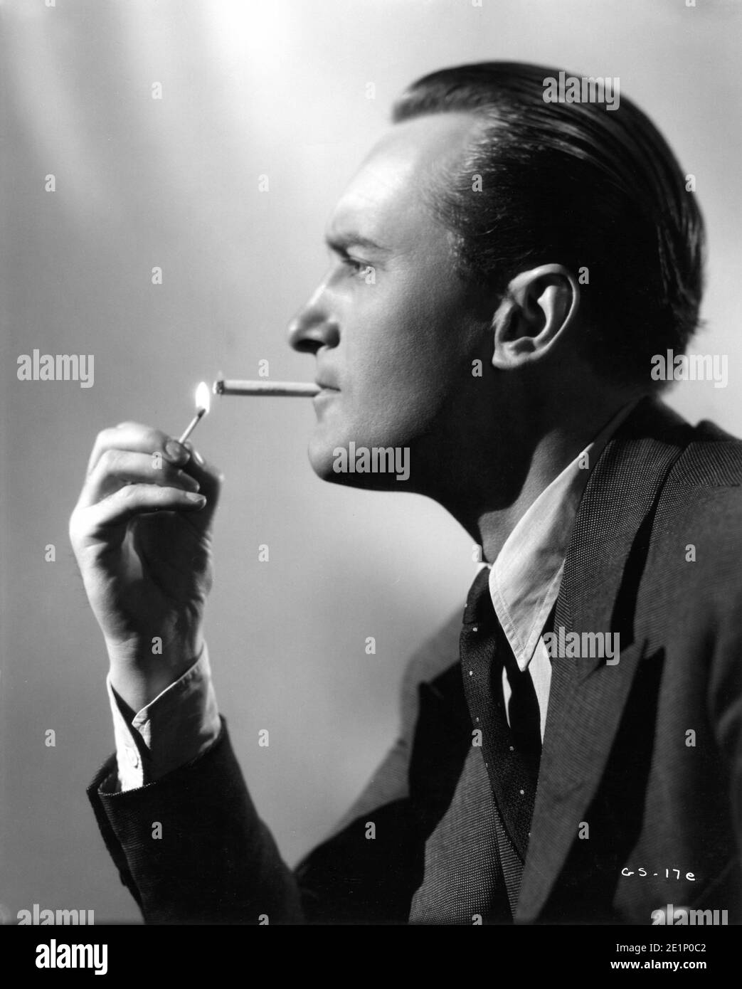 GEORGE SANDERS 1938 Portrait by ERNEST A. BACHRACH publicity for RKO ...