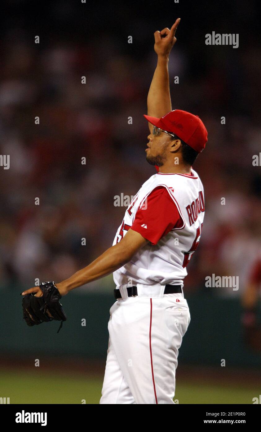 Los Angeles Angels of Anaheim reliever Francisco Rodriguez celebrates ...