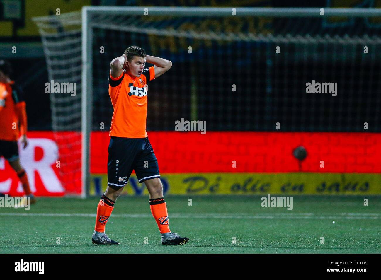 LEEUWARDEN, NETHERLANDS - JANUARY 8: Alex Plat of FC Volendam ...