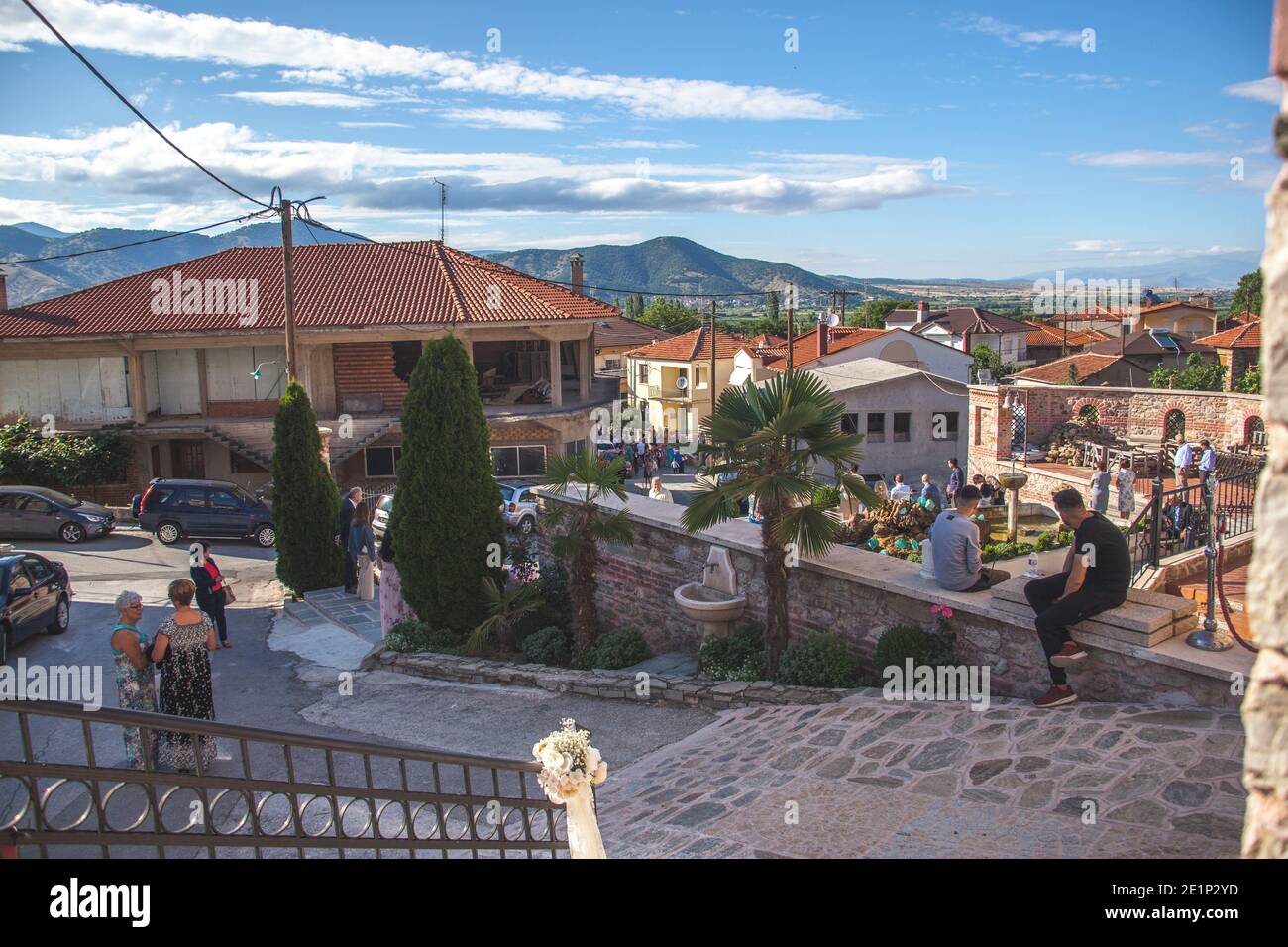Wedding village bride groom greece hi-res stock photography and images ...