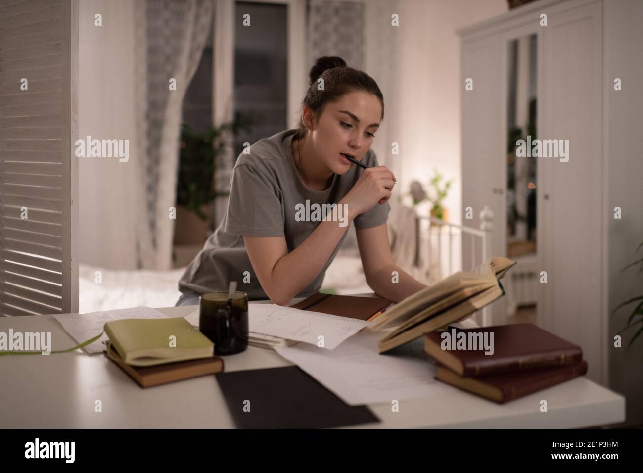 Biting Pen High Resolution Stock Photography and Images - Alamy