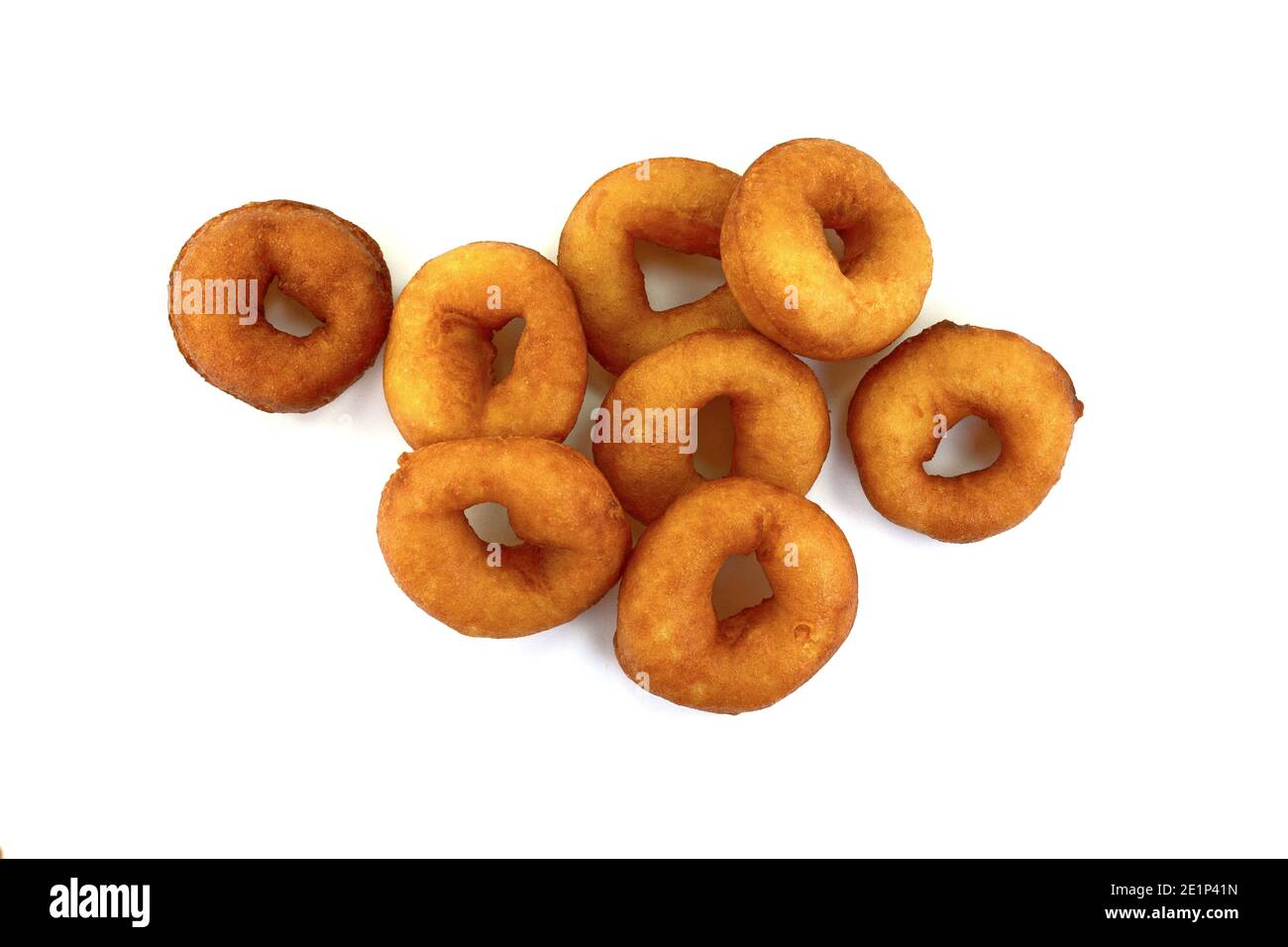 Donuts on white background Stock Photo - Alamy