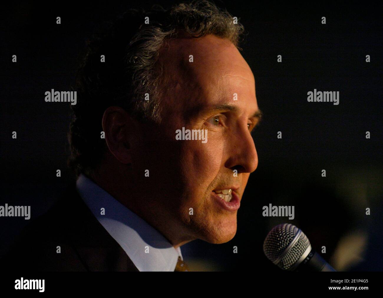 Los Angeles, United States. 29th Jan, 2004. Frank McCourt speaks during ...