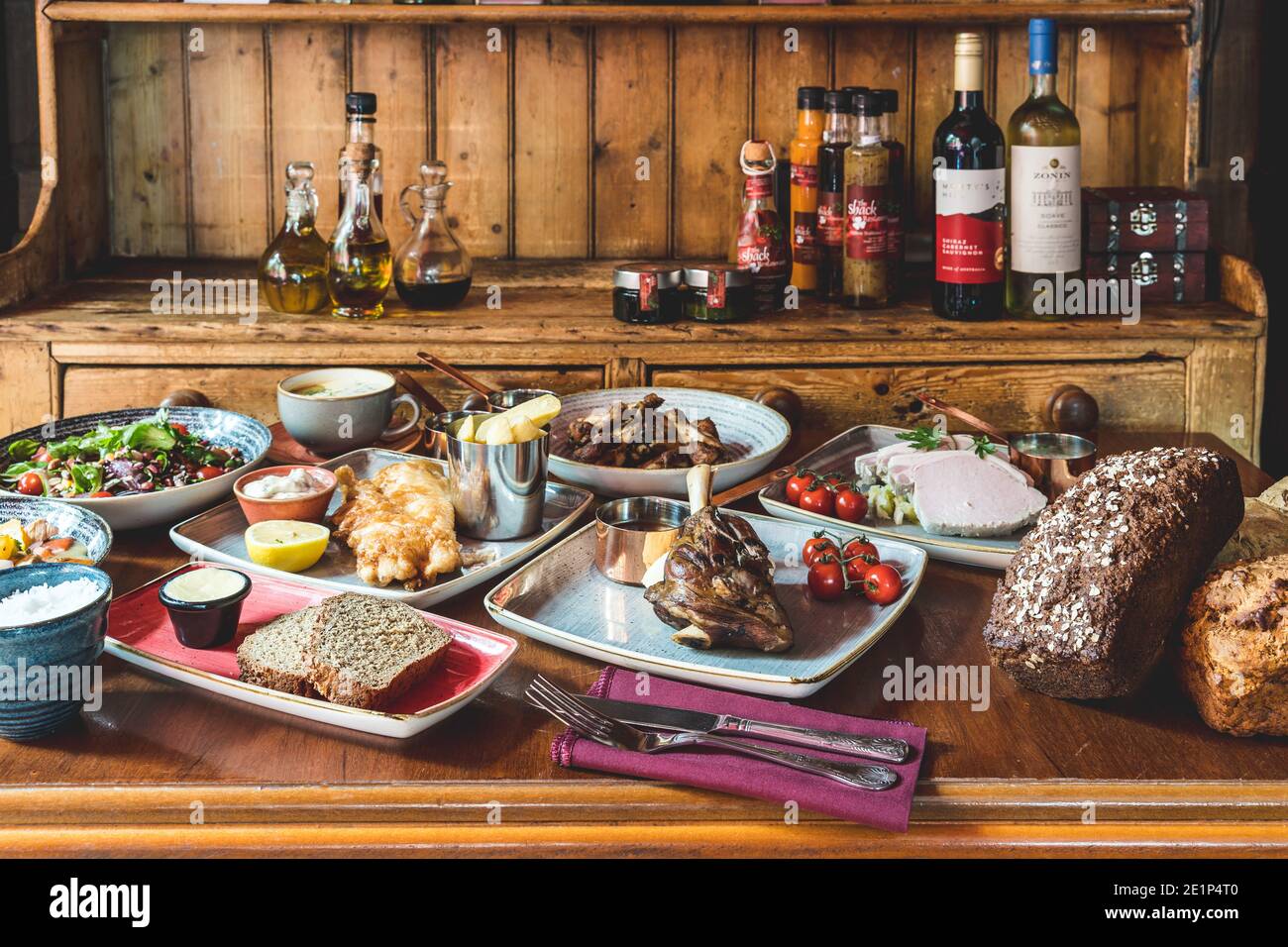 Photo table full delicious hi-res stock photography and images - Alamy