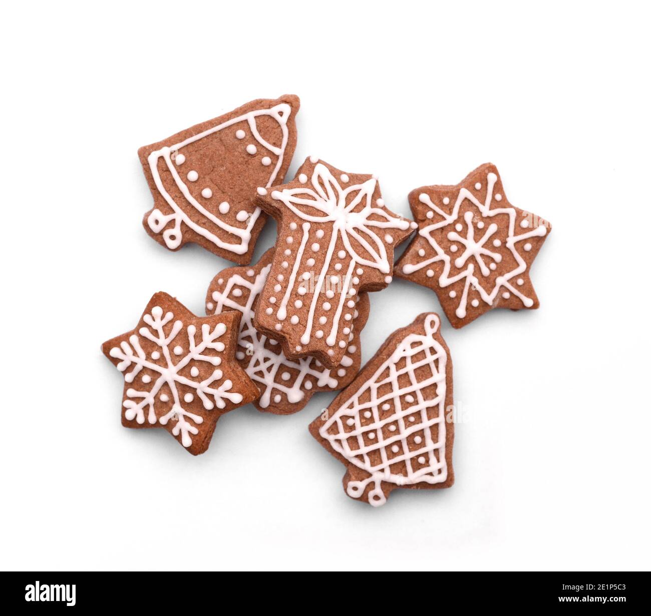 christmas gingerbread isolated on white background Stock Photo - Alamy