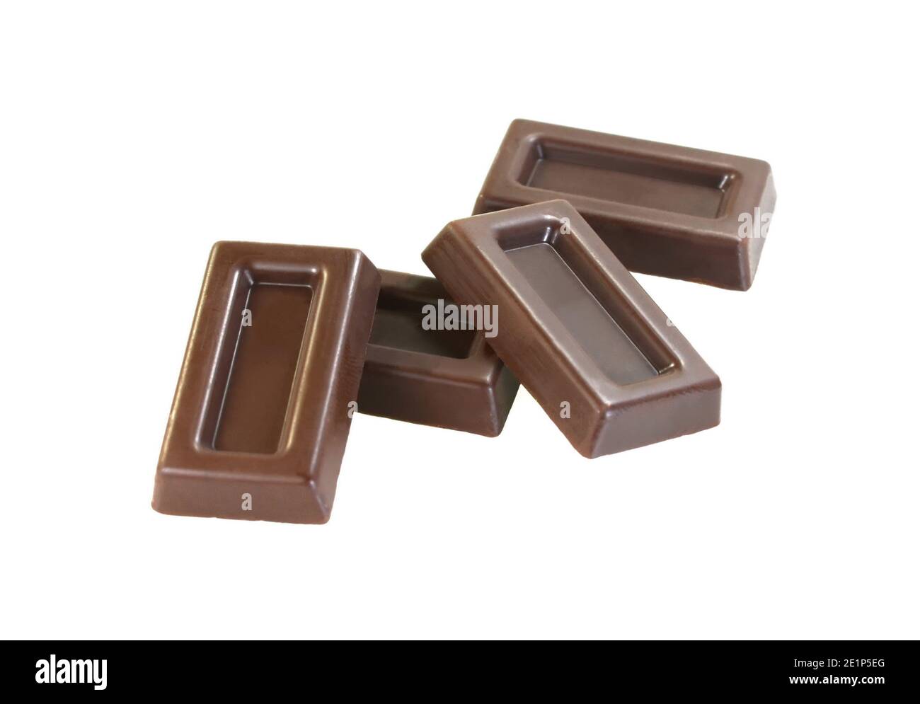 chocolate isolated on white background Stock Photo - Alamy