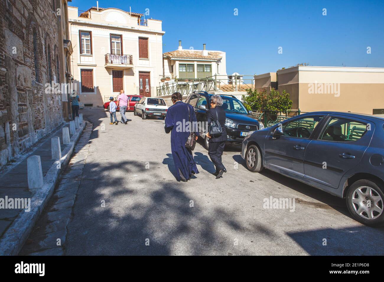 Inside and outside of orthodox church Stock Photo - Alamy