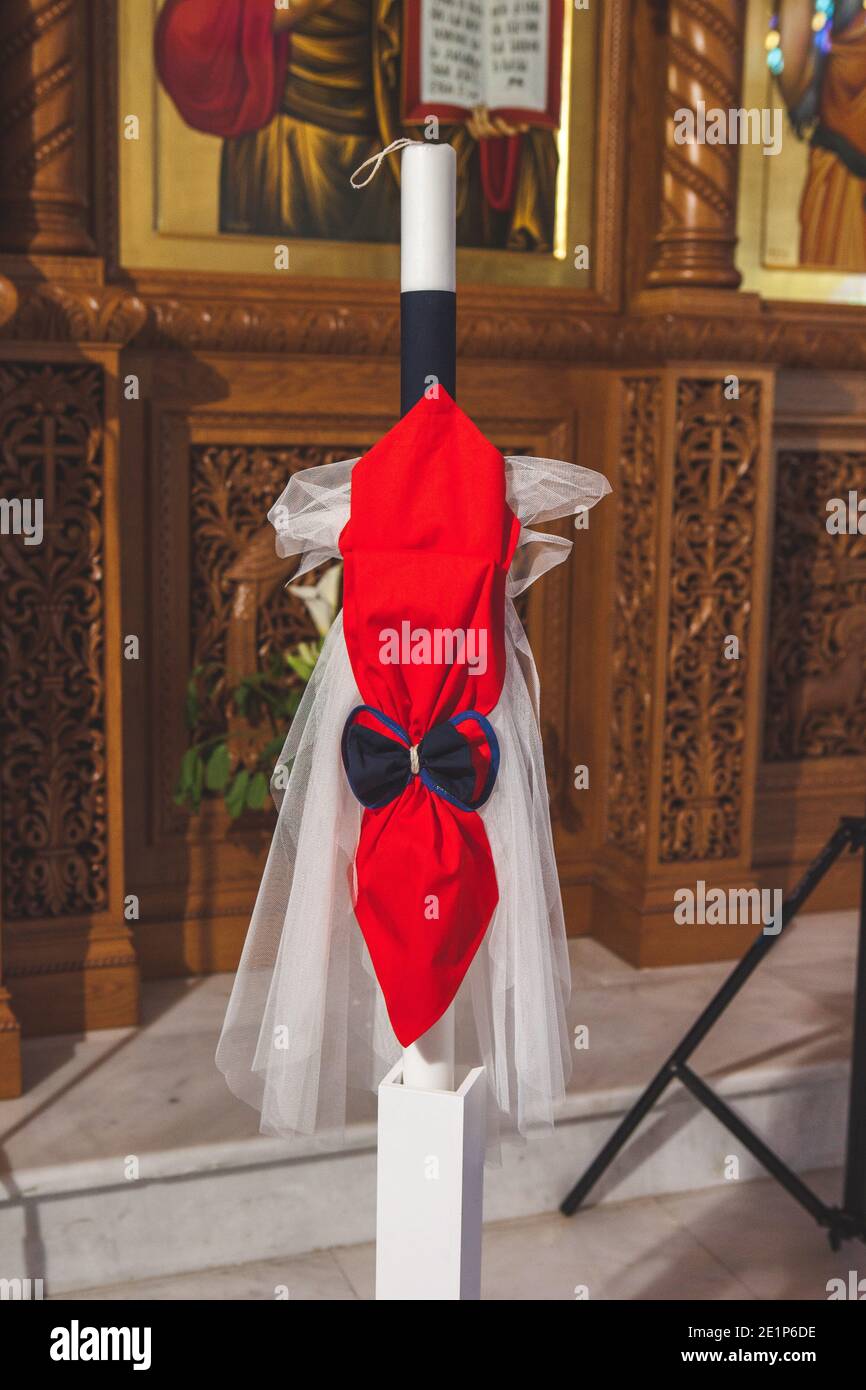 Inside and outside of orthodox church Stock Photo - Alamy