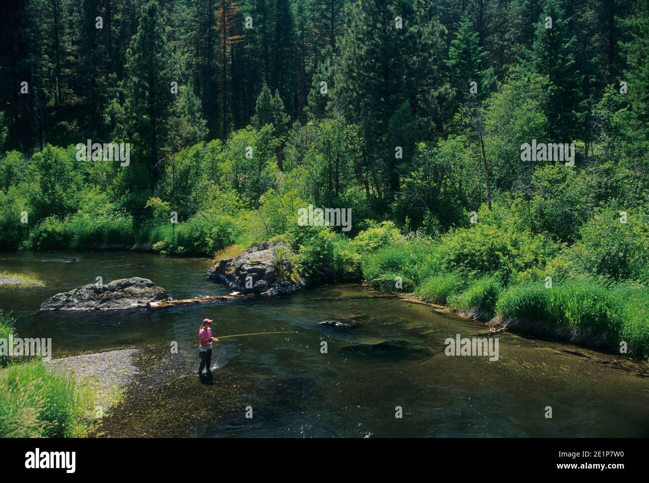 Fishing the Powder River, Elkhorn National Scenic Byway, Wallowa ...