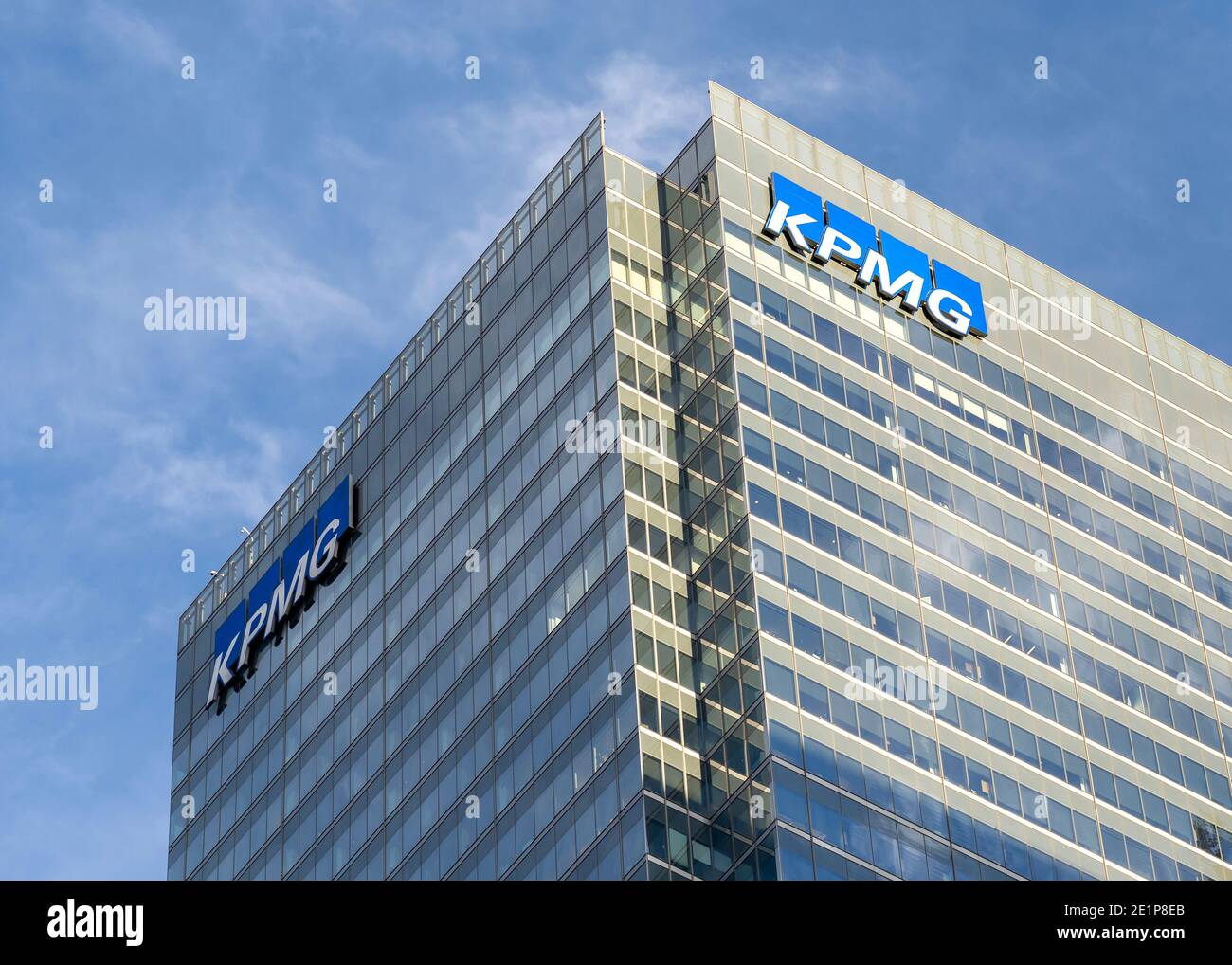 KPMG sign on the office building is shown in Toronto Canada Stock Photo ...