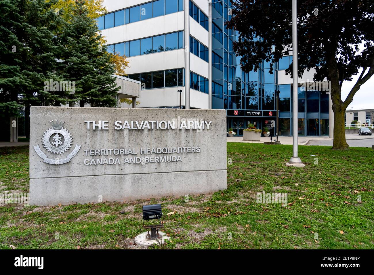 A ground sign for the Salvation Army Territorial Headquarters for ...