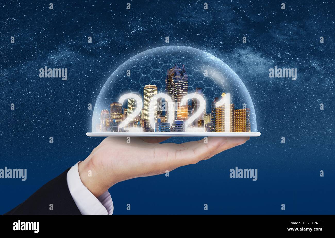 2021 new smart city, buildings technology Stock Photo - Alamy