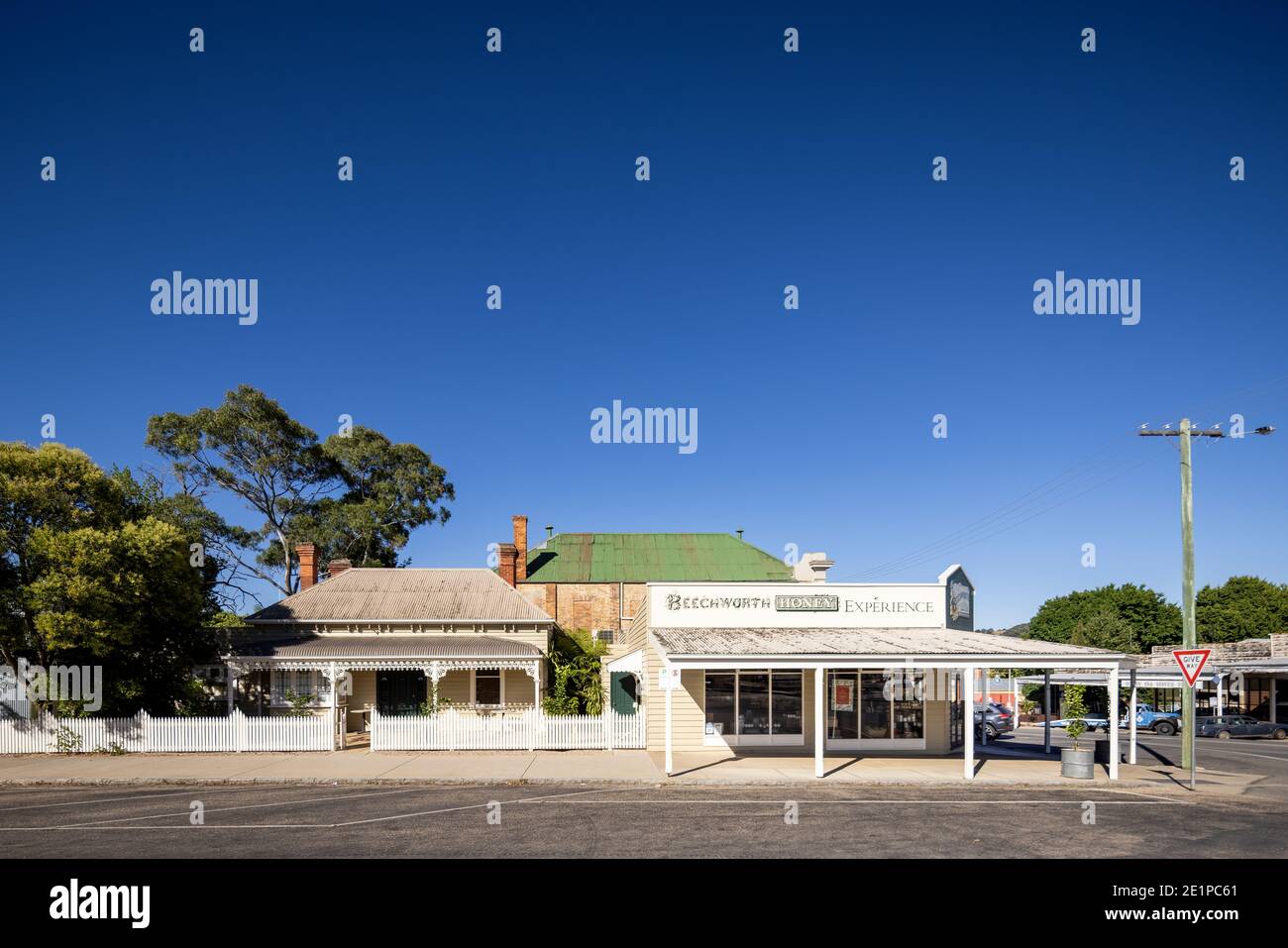 December 19th 2020 Beechworth Australia : Exterior view of the Honey ...