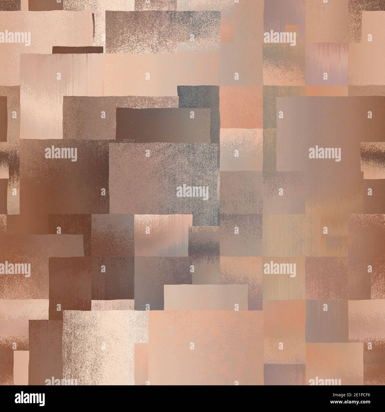 Seamless rectangle geo tile mosaic pattern swatch Stock Photo - Alamy