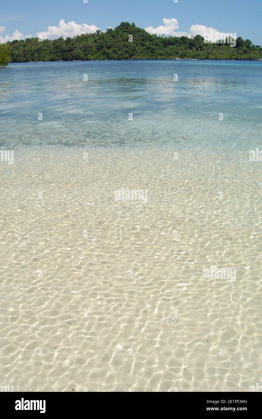 Tropical Island Beach Clear Water Stock Photo - Alamy