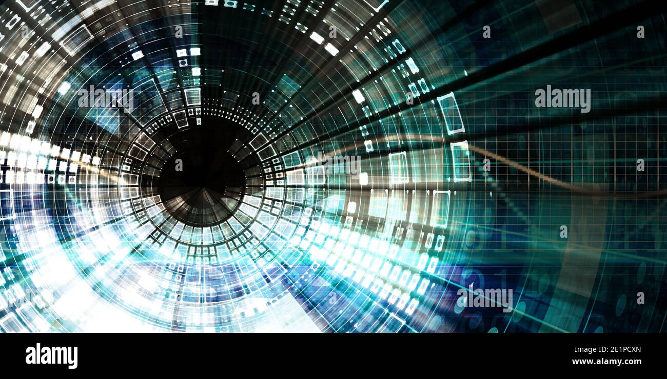 System Integration with Digital Platform Network Technology Stock Photo ...