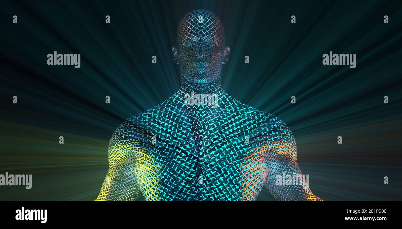 Healthcare Technology With a Human Body Scan Concept Stock Photo - Alamy