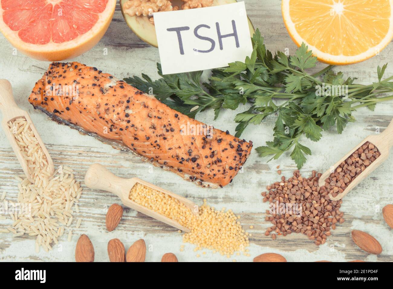 Dietary and beneficial eating for thyroid gland. Food as source natural ...
