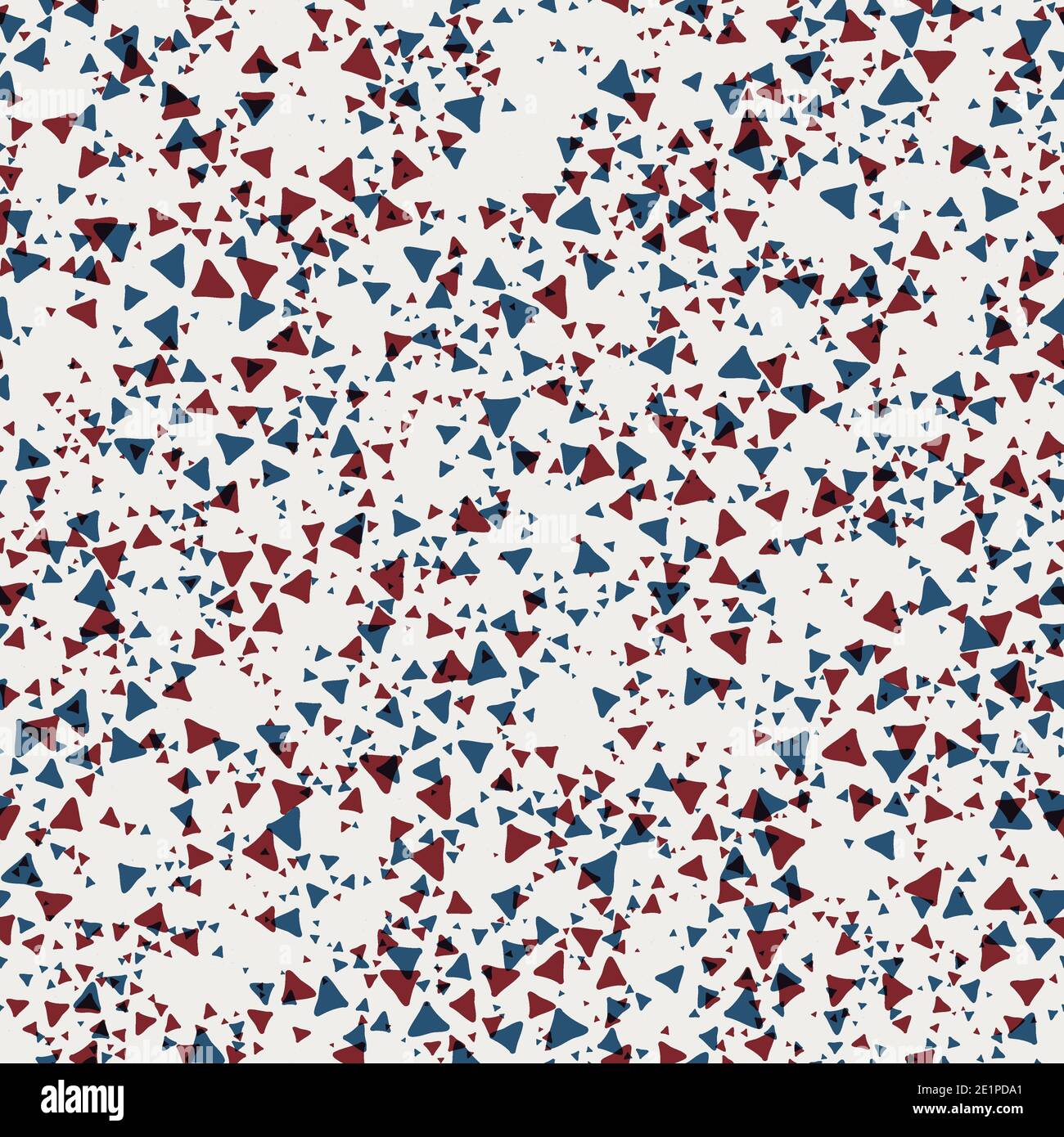 Seamless geo pattern in red blue black white Stock Photo - Alamy