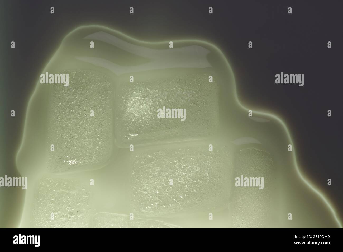 Clean grey ice cubes melting with glowing edges above background Stock ...