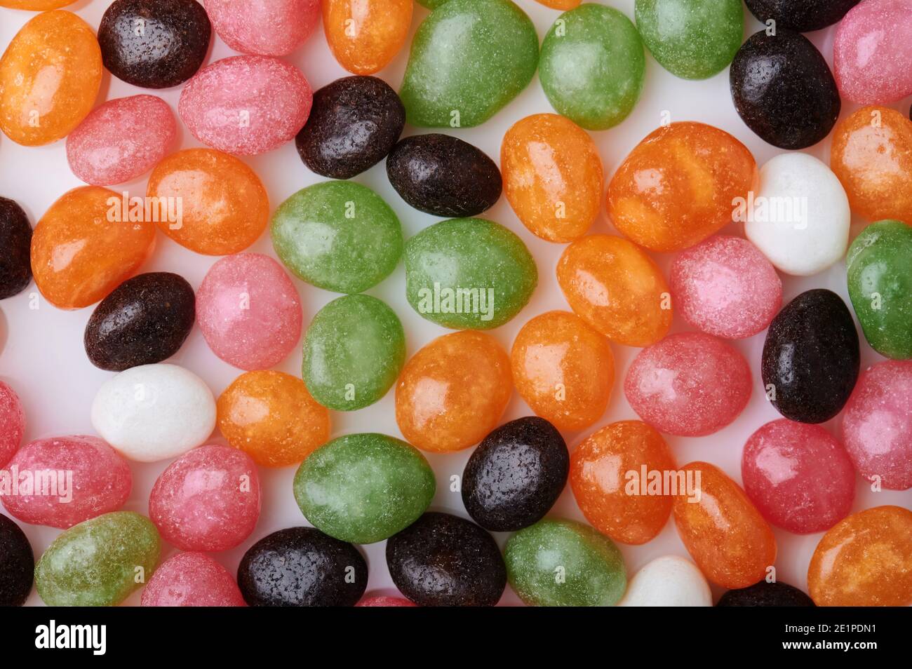Sweet desert candy background. Pattern of bright balls Stock Photo - Alamy