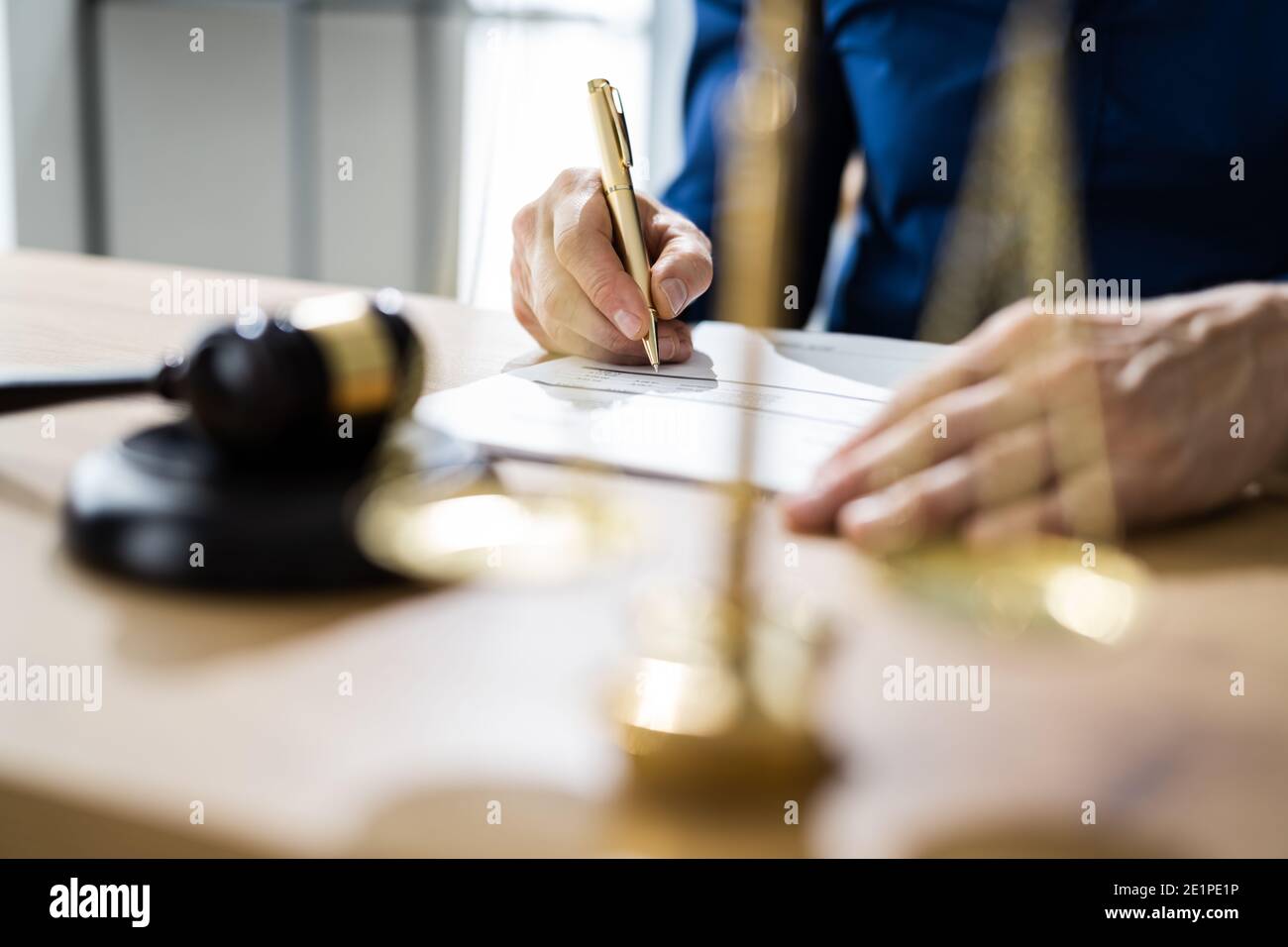 Legal Contract Document Arbitration And Justice Decision Stock Photo ...