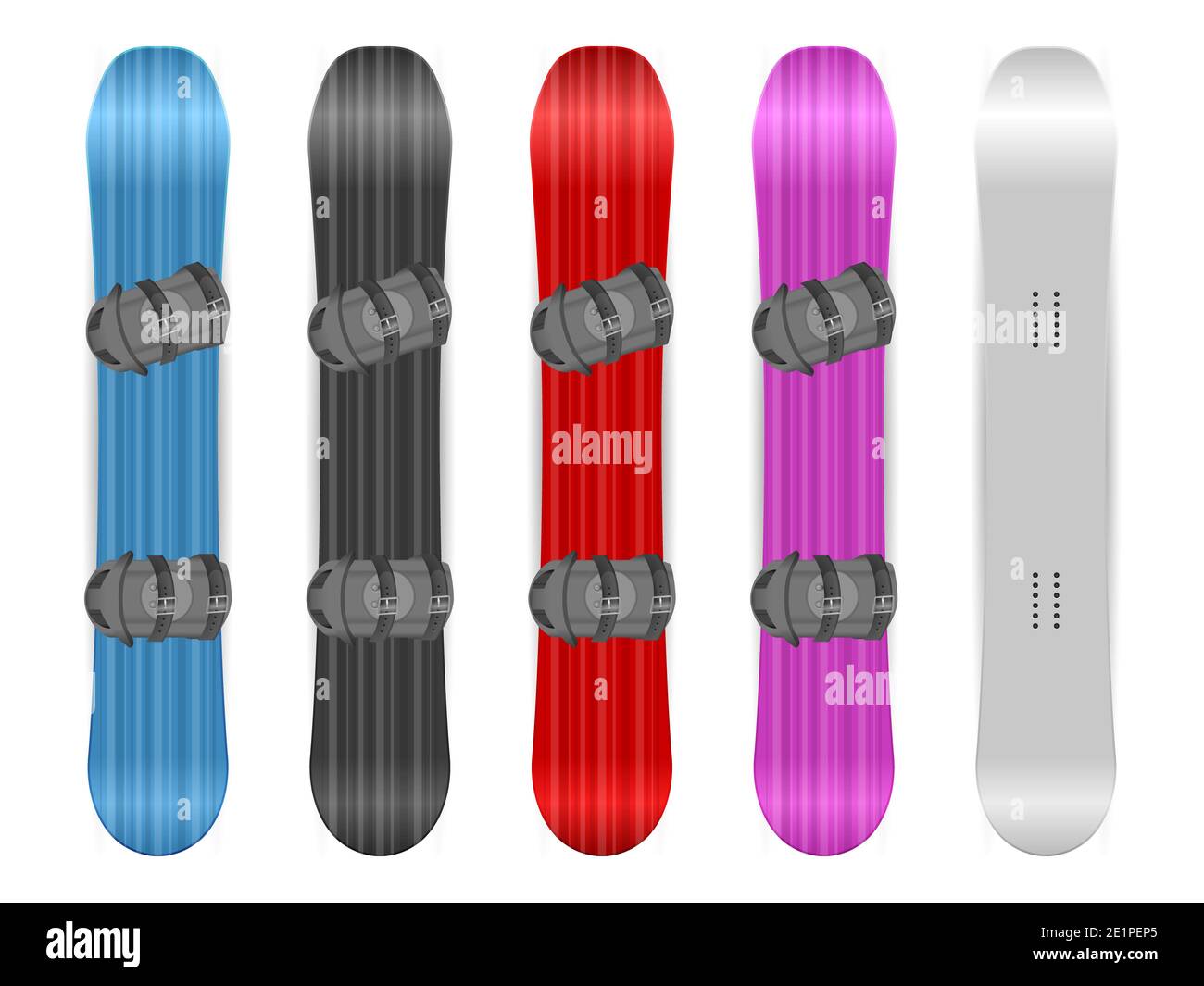 Snowboard board on a white background. Vector illustration Stock Photo ...