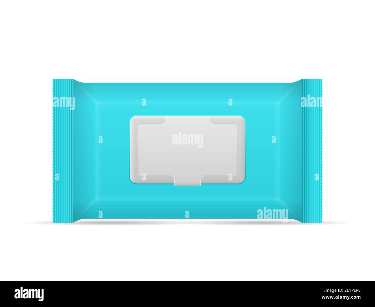 Wet wipes package on a white background. Vector illustration Stock ...
