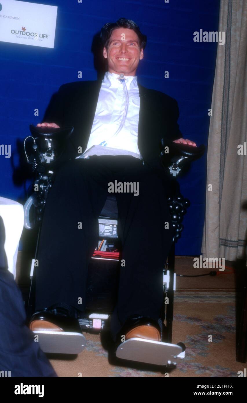 Beverly Hills, California, USA 30th April 1996 Actor Christopher Reeve ...
