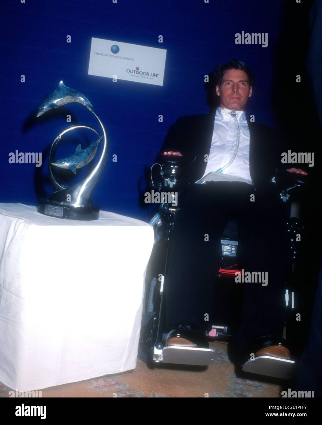 Beverly Hills, California, USA 30th April 1996 Actor Christopher Reeve ...