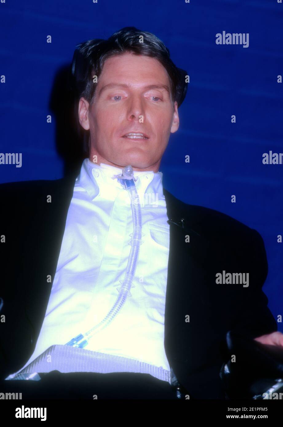 Beverly Hills, California, USA 30th April 1996 Actor Christopher Reeve ...