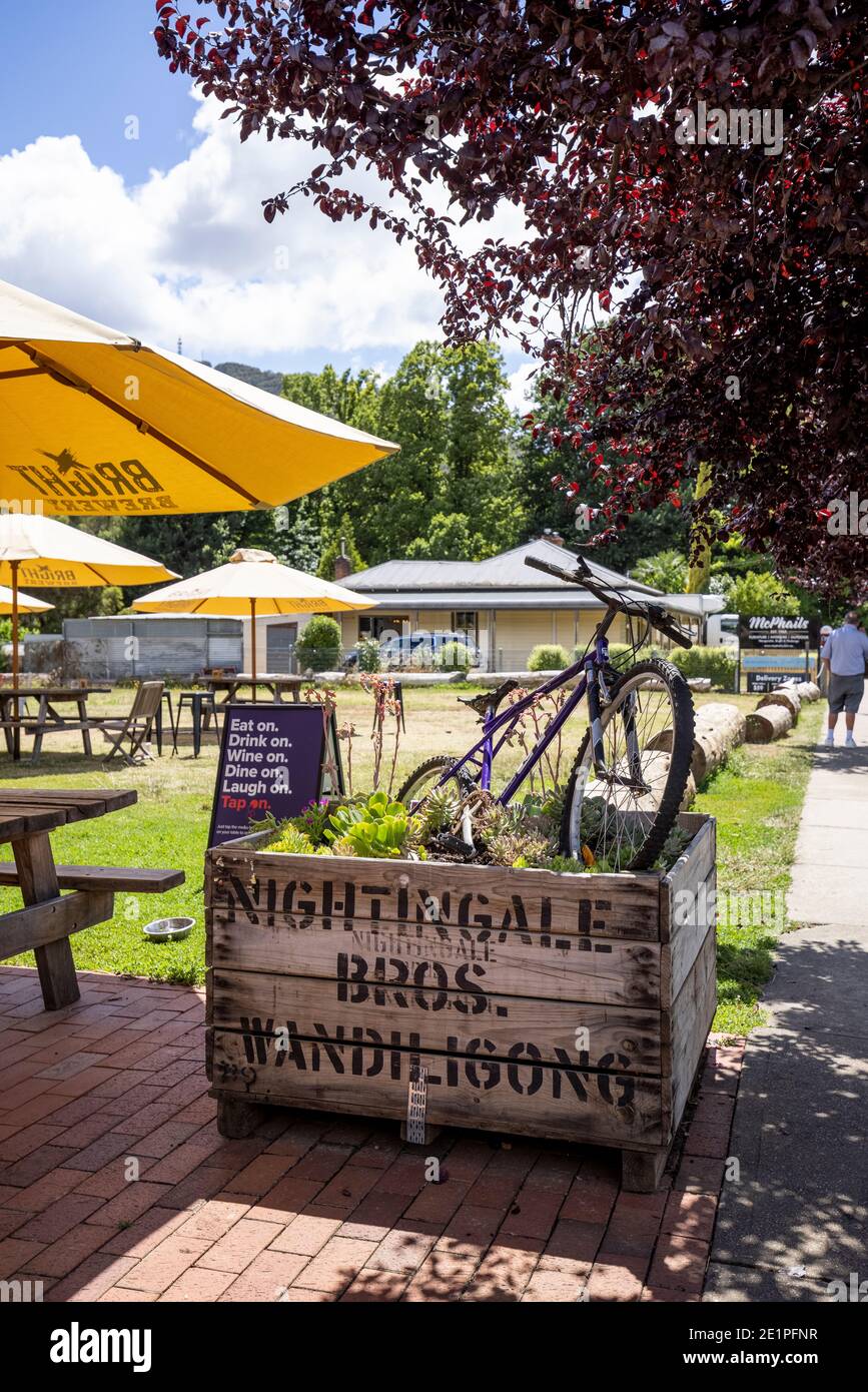 December 22nd 2020 Bright Australia : Exrerior view of a cycle ...