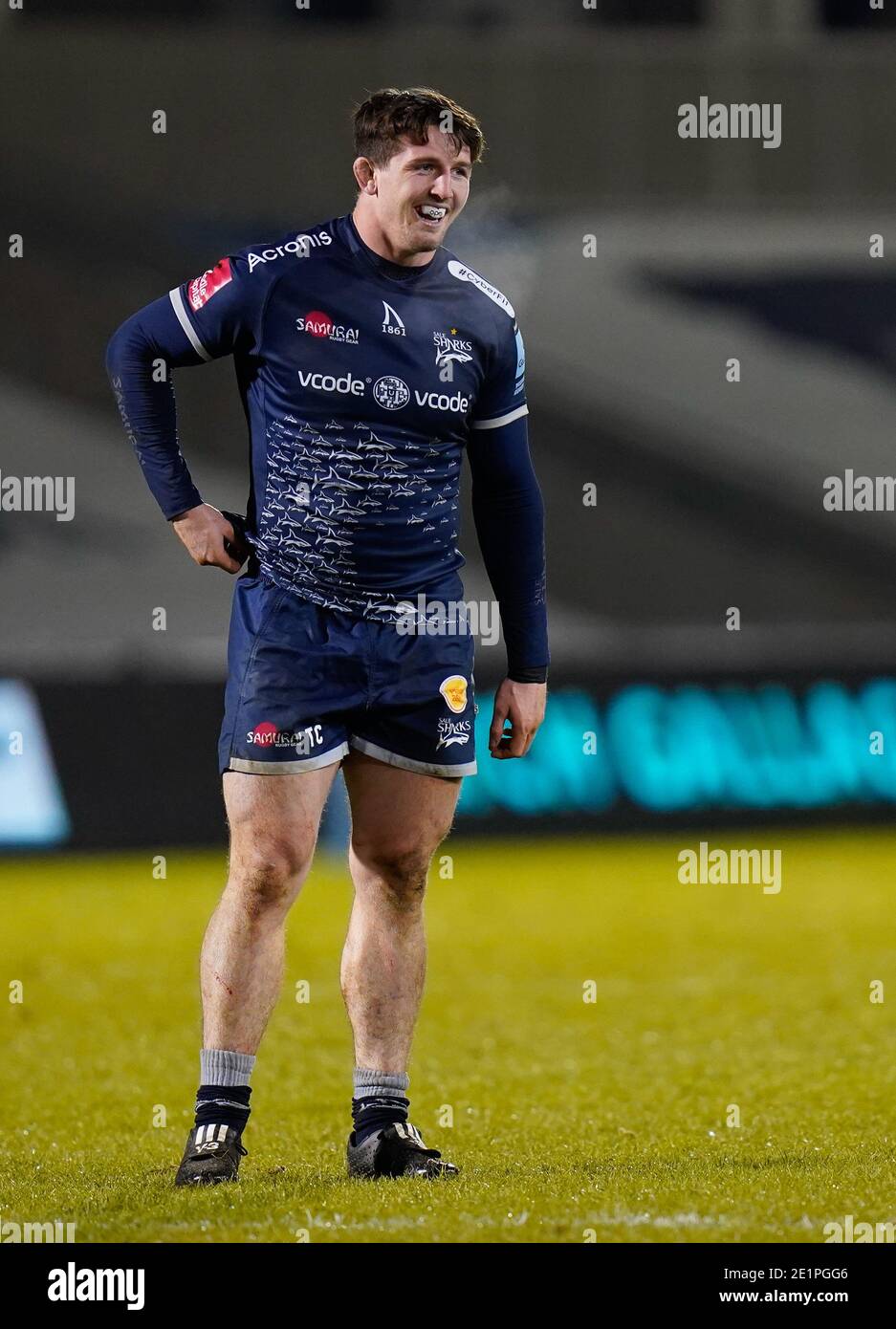 Sale Sharks flanker Tom Curry during the Gallagher Premiership match ...