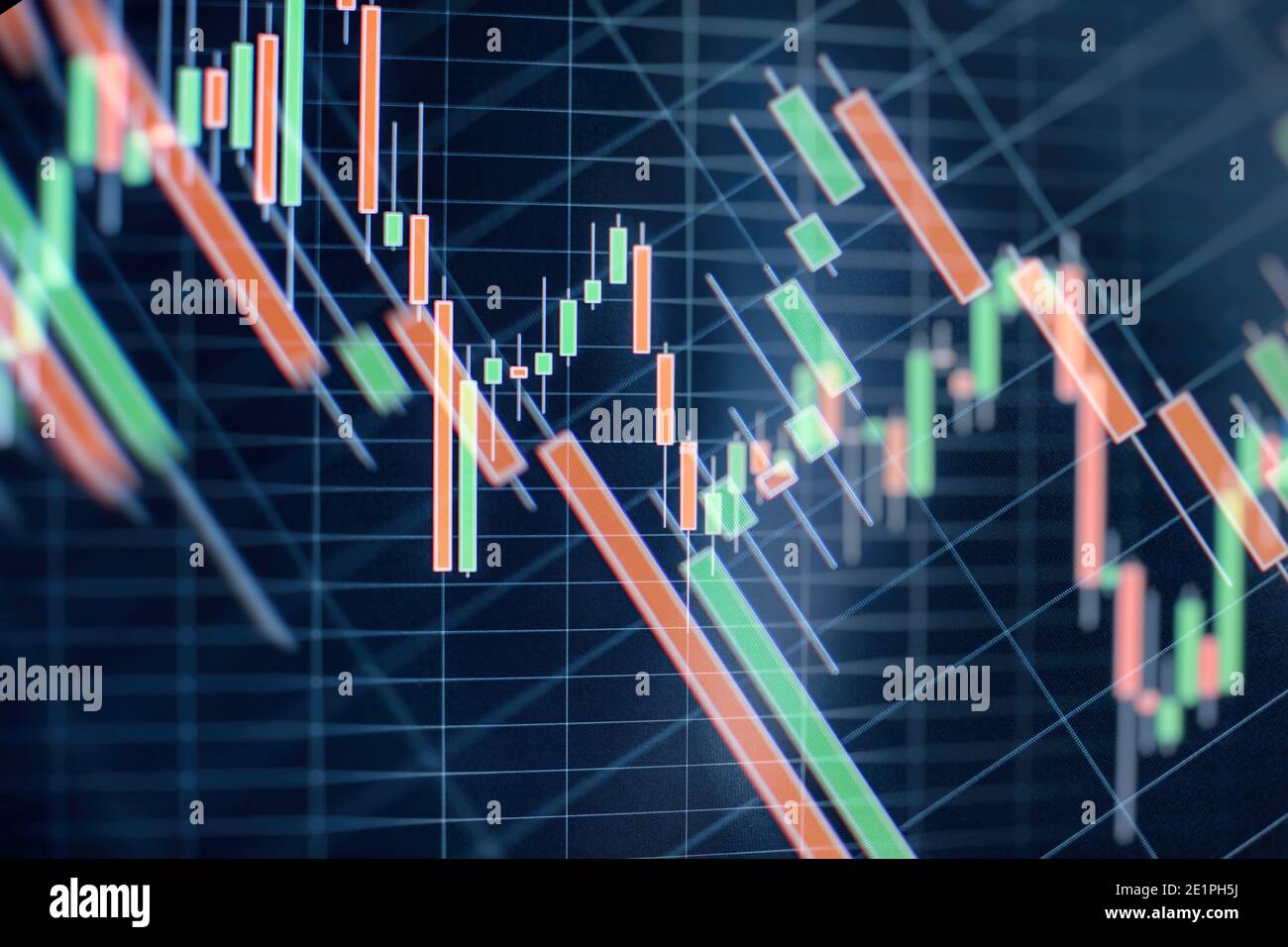 Fundamental and technical analysis concept. Background with currency ...