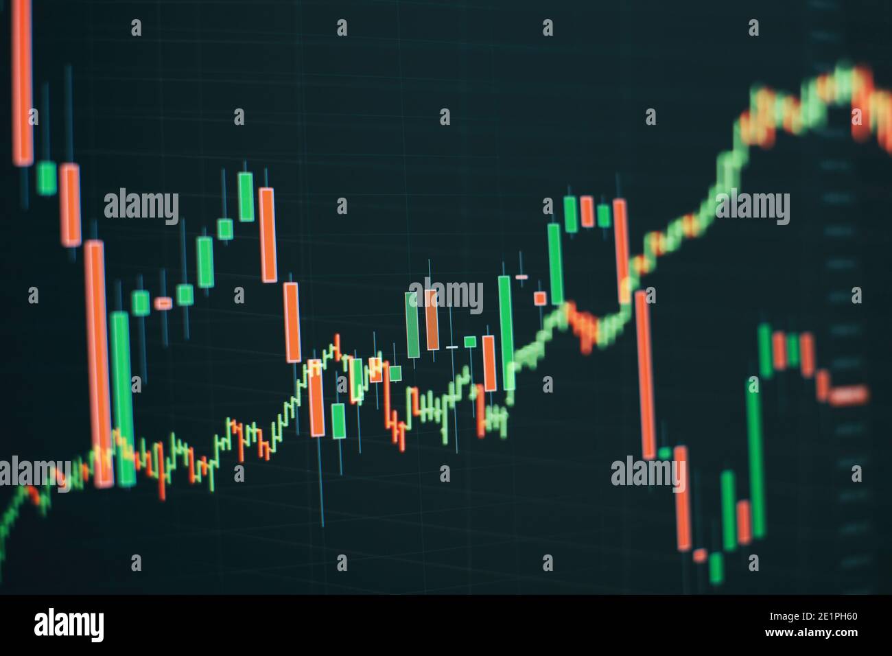 Fundamental and technical analysis concept. Background with currency ...