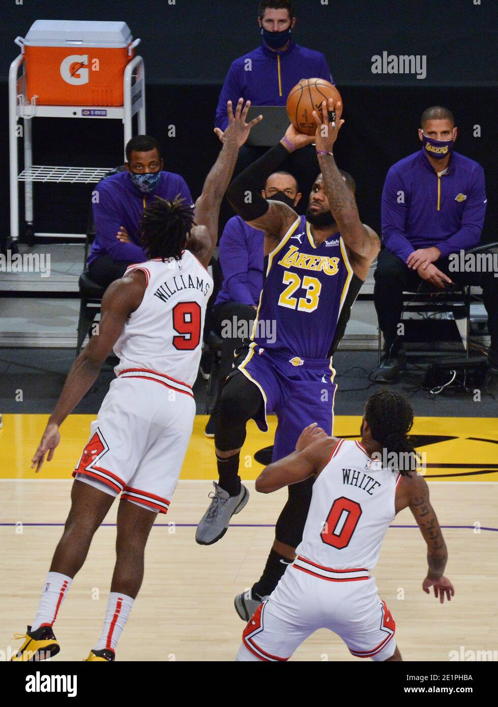 Lebron james lakers 2021 hi-res stock photography and images - Alamy