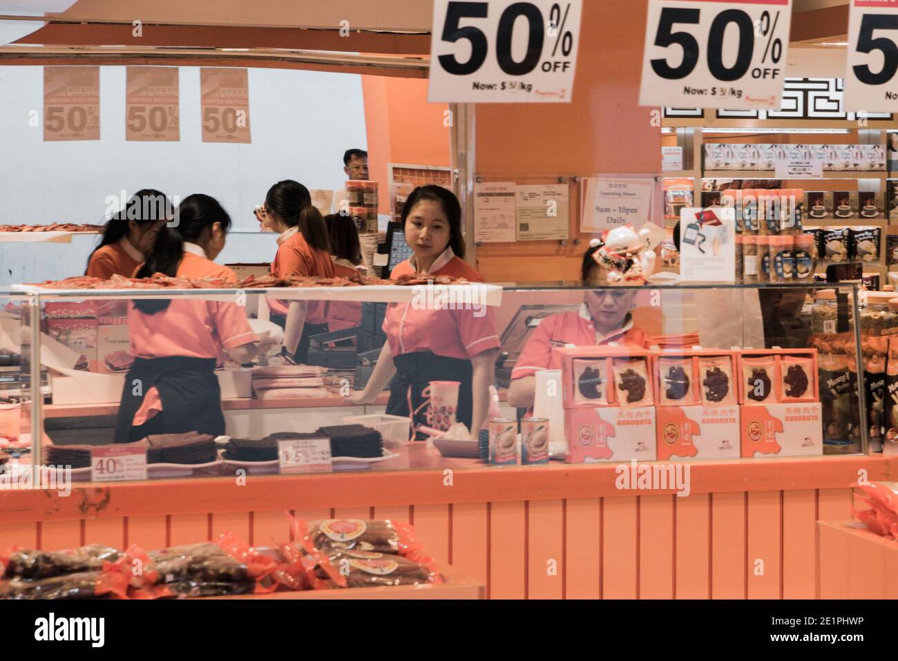 Singapore - May 03, 2019 - Chinatown in Singapore, the famous place for ...