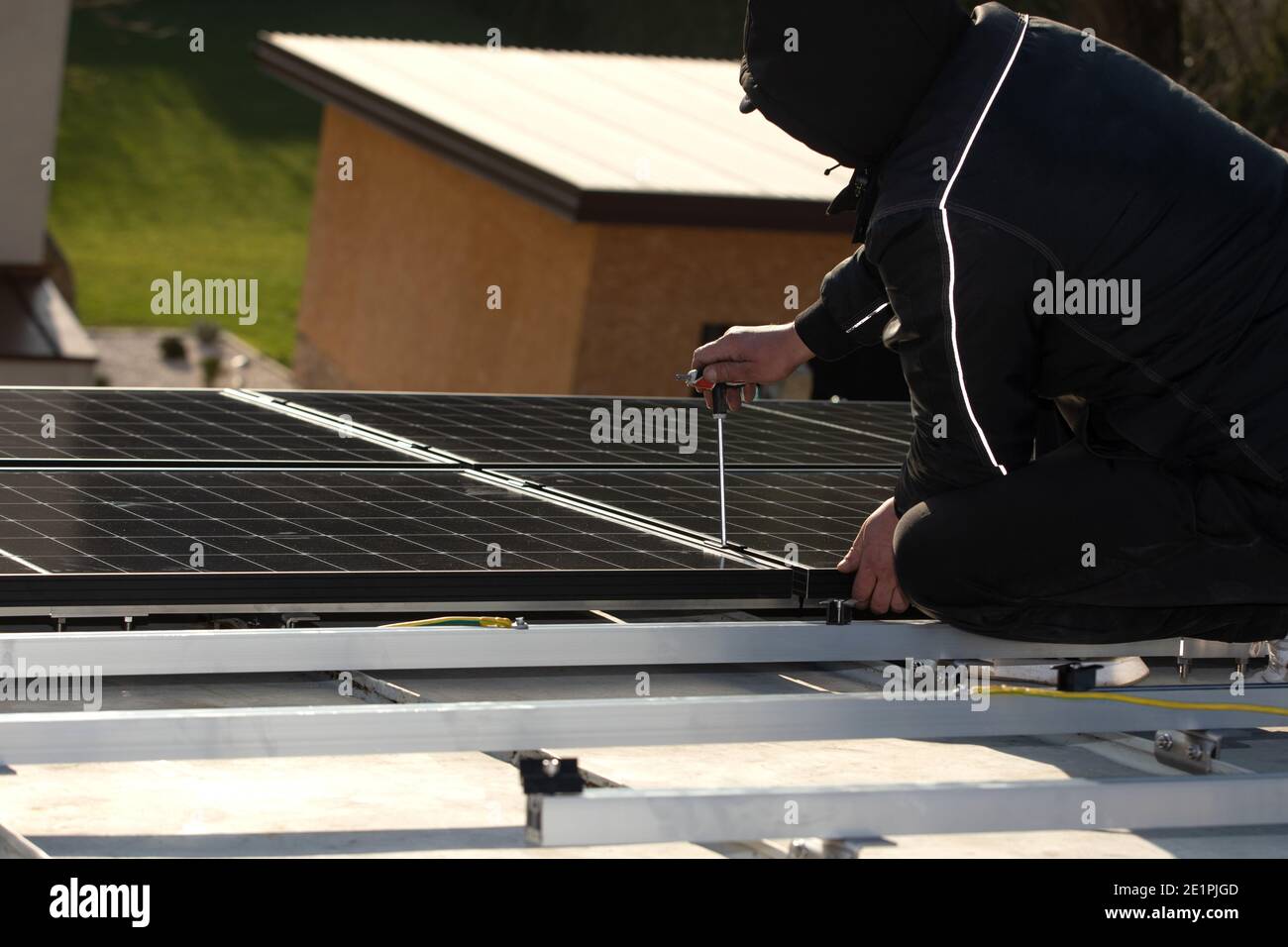 Solar photovoltaic installation hi-res stock photography and images - Alamy