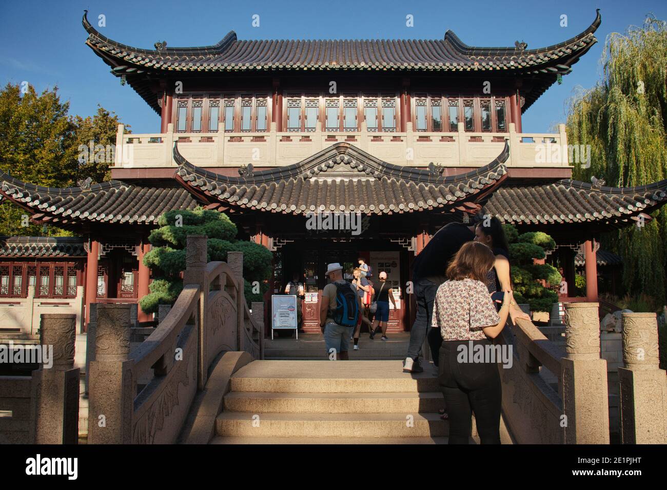 Chinese Tea House in Luisenpark in Mannheim, Germany Stock Photo - Alamy