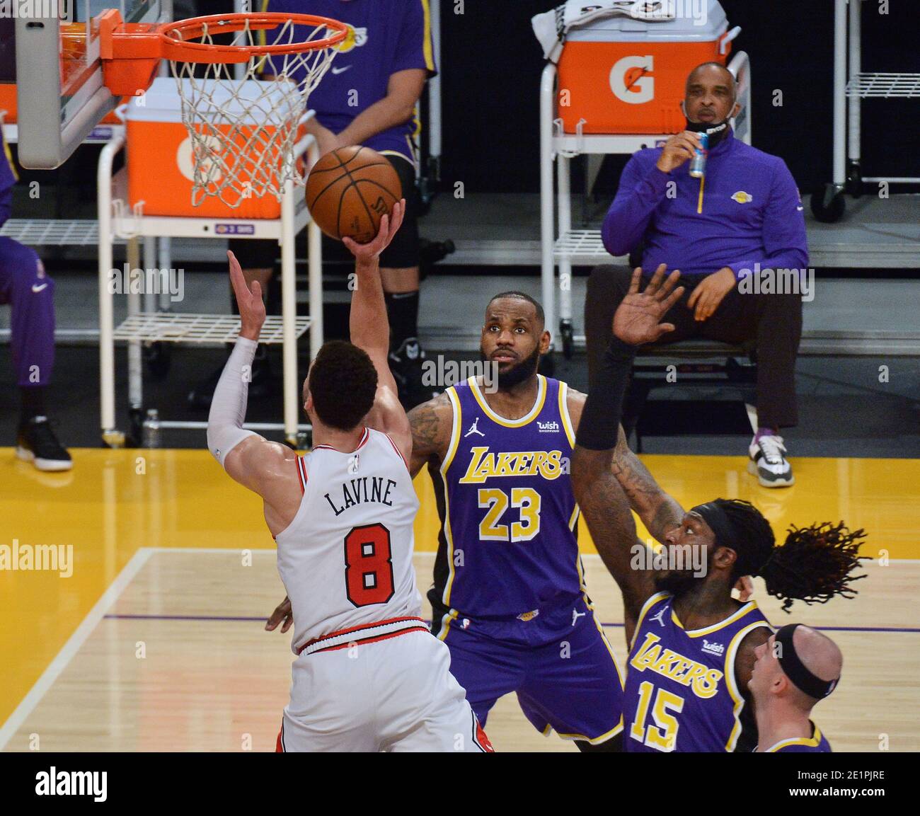 Lebron james lakers 2021 hi-res stock photography and images - Alamy