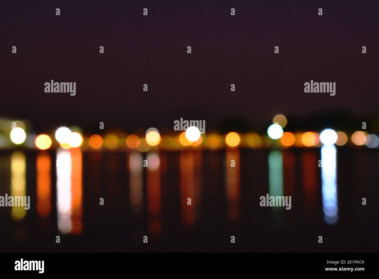 blurry light of building on river background and texture Stock Photo ...